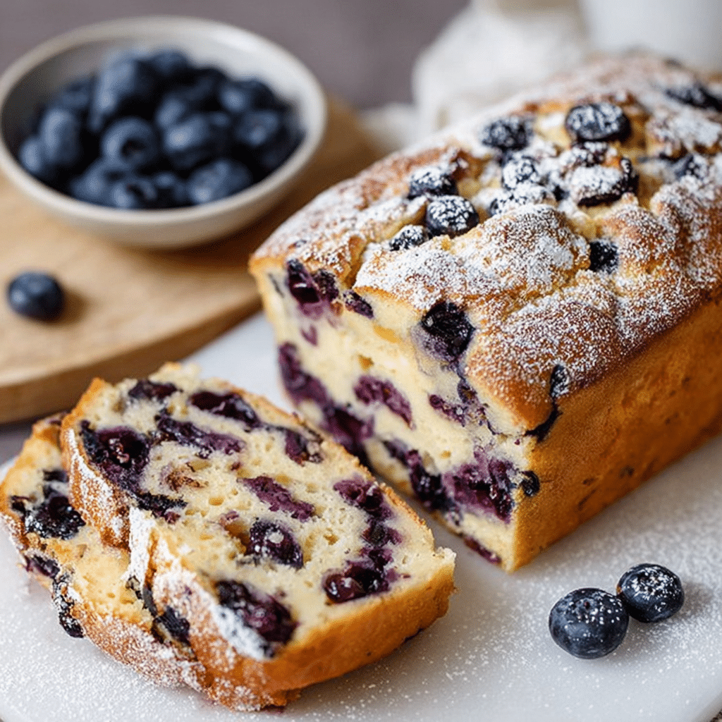 Kuchen Mit Heidelbeeren Und Joghurt